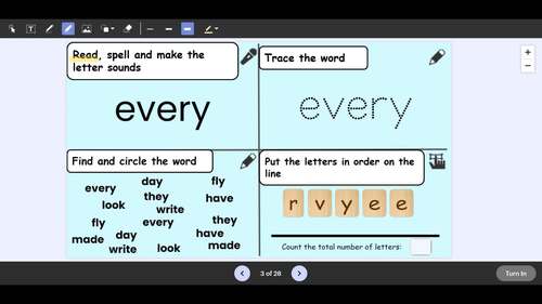 First-grade high-frequency words Module 2 "My Family, My Community"