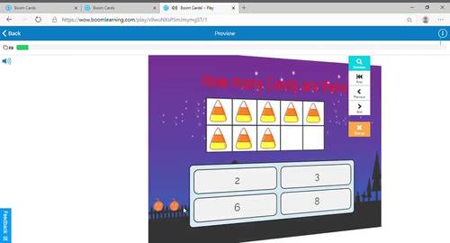 Ten Frames Halloween Boom Cards by Language Forum | TPT
