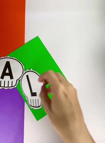 Halloween Skeleton Name Craft Fall Craftivity Cut & Paste Autumn Art ...