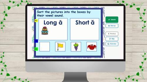 Long and Short Vowels - Sort (Boom Cards with Audio Support) | TPT