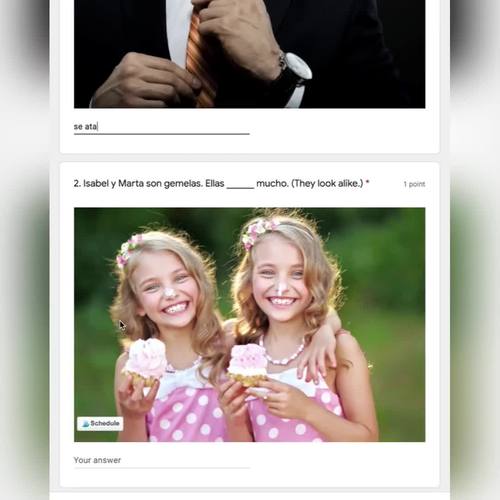 Spanish Autocorrecting, Editable Google Forms Activities | Tests