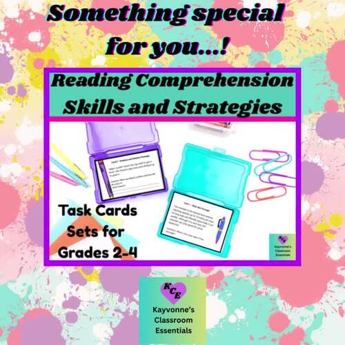 Reading Comprehension Skills & Strategies | Task Cards | Common Core ...
