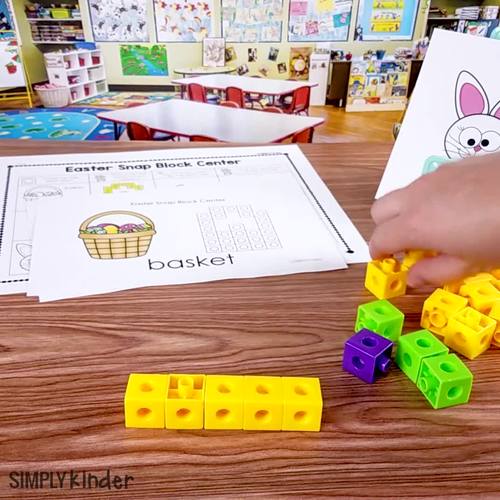 Easter Snap Block Center by Simply Kinder | TPT