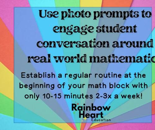 Picture Math Number Talks: Fractions & Financial Literacy | TPT