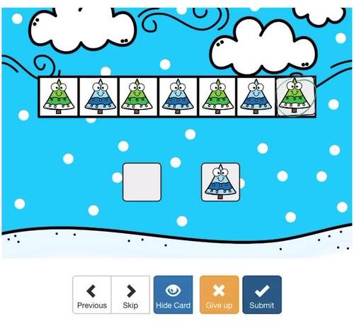 Winter Repeating Patterns - Boom Cards by Ms Robin's Circle Time