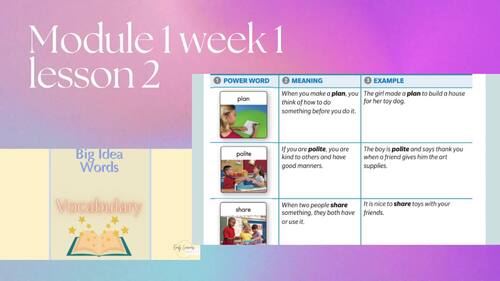 HMH inspired Kindergarten Module 1 lesson 2 by Early Learning Amazing