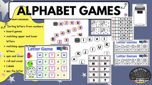 Hands-On Alphabet Games by DendriteDuo | TPT