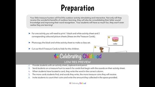 Beginning Sounds Treasure Hunt l NSW Foundation Font by Celebrating ...