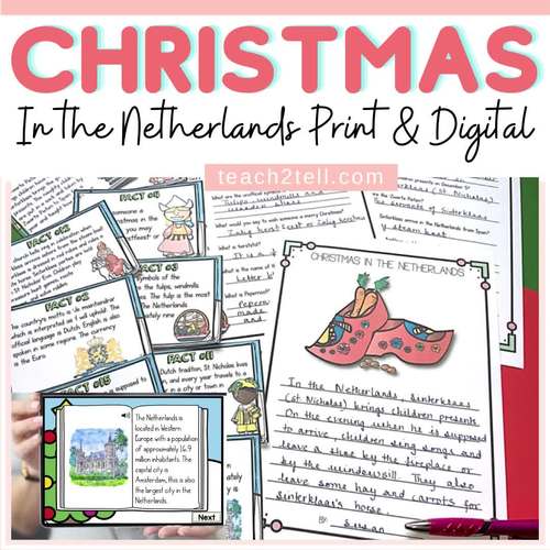 Christmas in the Netherlands Print & Digital | Winter Holidays Around ...