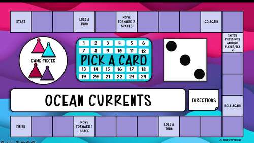 Ocean Currents Vocabulary Game & Word Search Grade 8 Earth Science