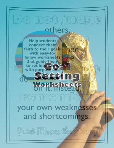 Goal Setting Sheets - Saint Quotes Coloring Pages - New Years ...