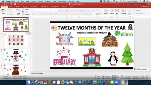 TWELVE MONTHS OF THE YEAR by MS GRACE AT HEART | TpT