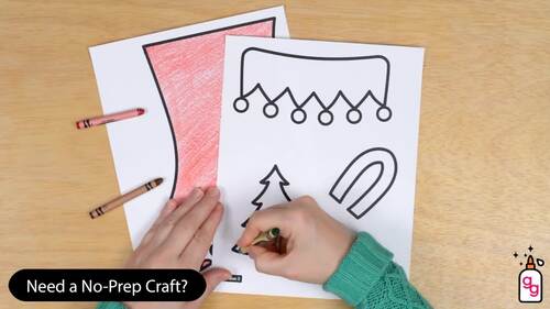 Build a Christmas Stocking Craft, Writing Activities, & Template for ...