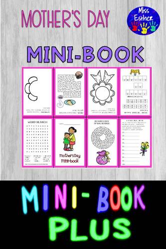 Mother's Day Mini-book Pack / SIX RESOURCES by Miss Esther | TPT
