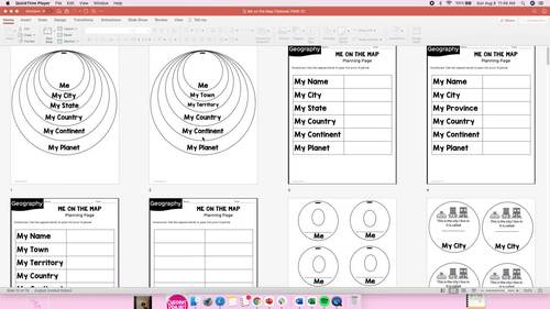 ME ON THE MAP CIRCLE BOOK *EDITABLE* U.S. (ALL STATES) & CANADA! SS1G2