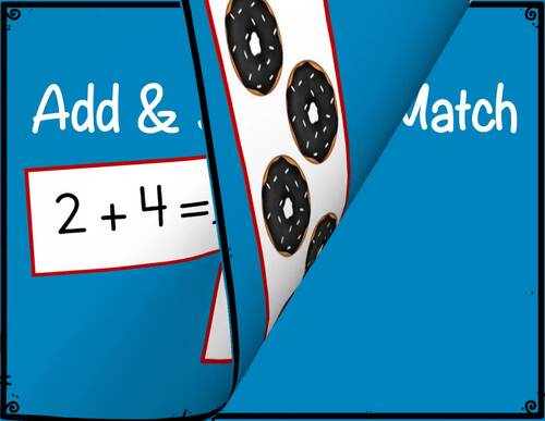 Donuts Addition & Subtraction 0-10 Number Sentence Match | TPT