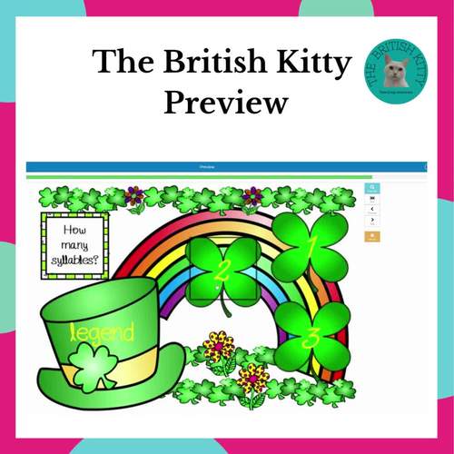 St Patrick's Day 1, 2 or 3 Syllables Grammar Boom™ Cards by The British ...