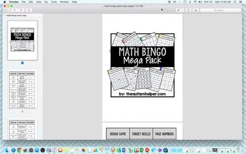 Math Bingo Mega Pack by The Autism Helper | TPT
