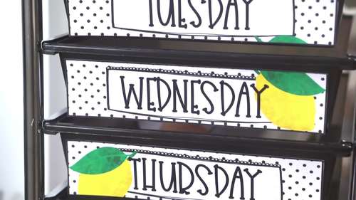 Lemon Farmhouse Classroom Decor Bundle | Lemon Classroom Theme | TPT