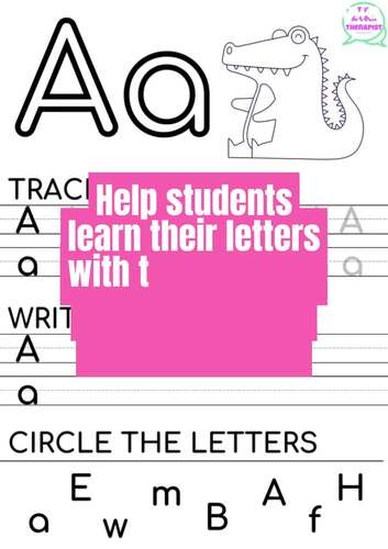 Alphabet Letter Tracing, Writing, & Coloring (*Includes Digraphs SH/CH)