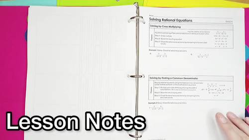 Solving Rational Equations Lesson by Math Beach Solutions | TPT