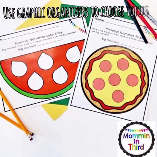 Small Moment Organizers - Seed Story Narrative Graphic Organizer