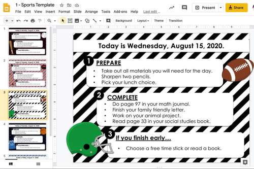 Editable Morning Work Presentation Google Slides PowerPoint Templates ...