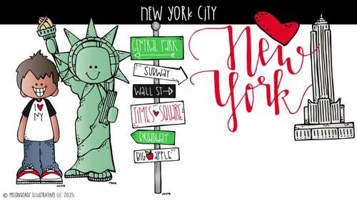 New York City clip art Statue of Liberty clip art Mini by Melonheadz ...