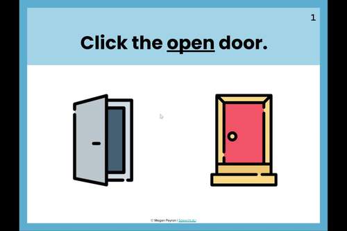 Open and Closed Opposites Basic Concepts Digital Speech Therapy by ...