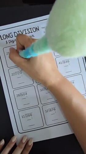 Long Division Practice : 3-Digit by 2-Digit Mastery! Worksheets | Math