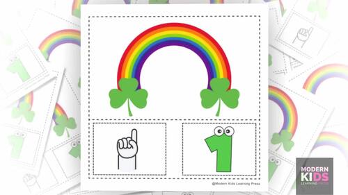 St. Patrick's Day Math - Counting Numbers Puzzles Game - Math Stations ...