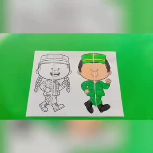 Veterans Day Writing Craft | Veterans Day Soldier Writing Craftivity