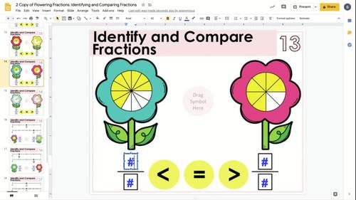 Distance Learning Identify and Compare Fractions / Google Classroom ...