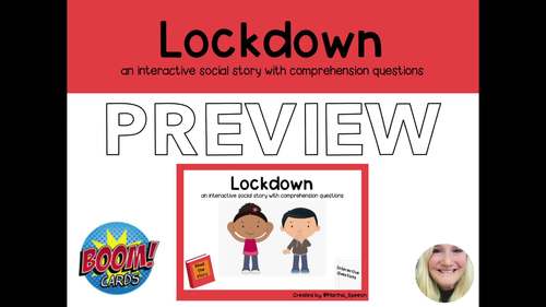 Lockdown - Boom Cards™ Social Story & Questions by Martha Speech