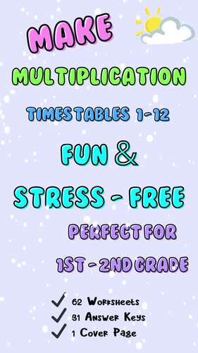 Multiplication Fun – Full Pack “Master All Times Tables (1–12) with 5 ...