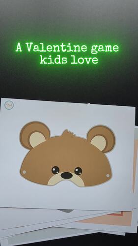 Pin the Heart on the Teddy Bear | Valentine Party Game & SEL Activity