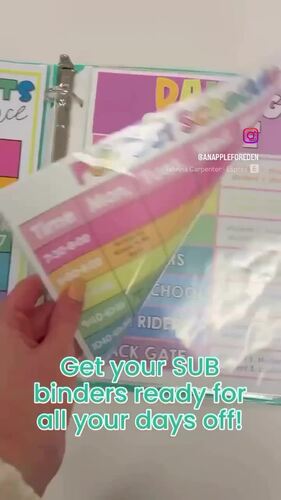 Ultimate Editable Substitute Binder Bundle | Maternity Leave ...