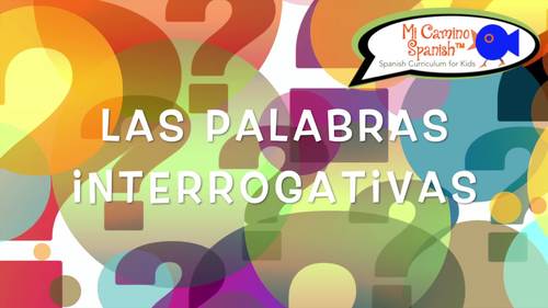 Spanish Question Words! (Teaching video great for distance learning!)