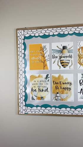 Bee Classroom Decor: GROWTH MINDSET POSTERS by Learning with Kiki