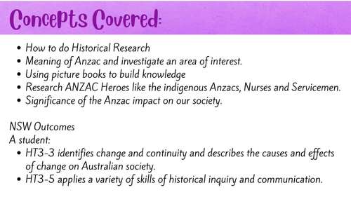 Anzac Day Ideas, Activities & Guided Research for Upper Primary | TPT