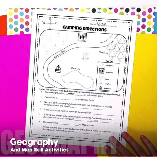 Geography Map Skills | Drawing a Map | Physical vs Political Maps ...