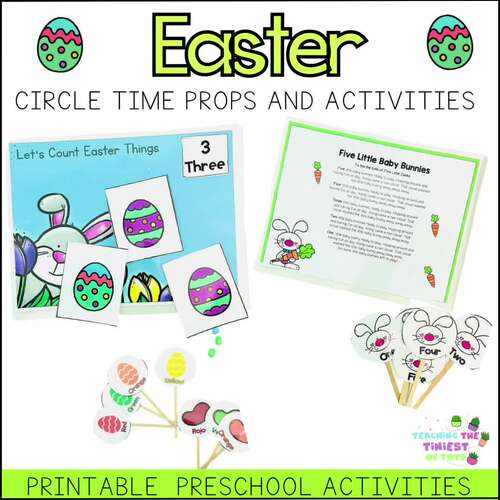 Easter Circle Time Activities Props Games |Preschool Toddler Learning Ideas