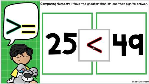 EASTER Theme 1st COMPARING NUMBERS -Distance Learning Google Slides ...