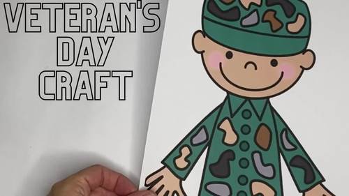 Veteran's Day Craft by My Classroom Cupboard | TPT