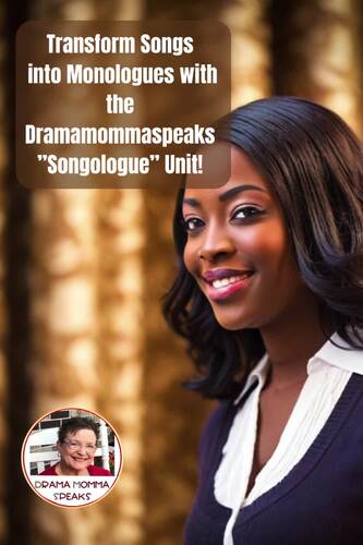 Drama Lesson The Songologue Acting Playwriting Lyrics as Script Theater ...