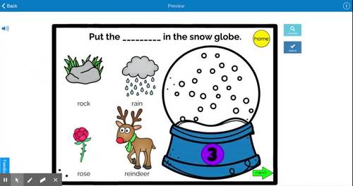 Boom™ Cards Snow Globe Digital Articulation for R & R Blends by Speech ...
