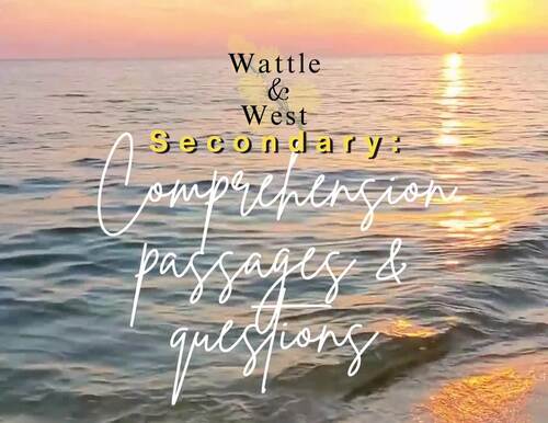 ATAR comprehension passages with questions & answers by Wattle and West