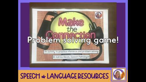 Problem Solving and Inference Game for speech and language therapy