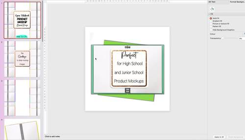 Open Notebook Mock-up png images Spiral bound by Teach Elite | TPT