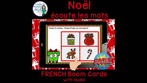 Noël: French Christmas Digital Task Cards for Listening - BOOM CARDS
